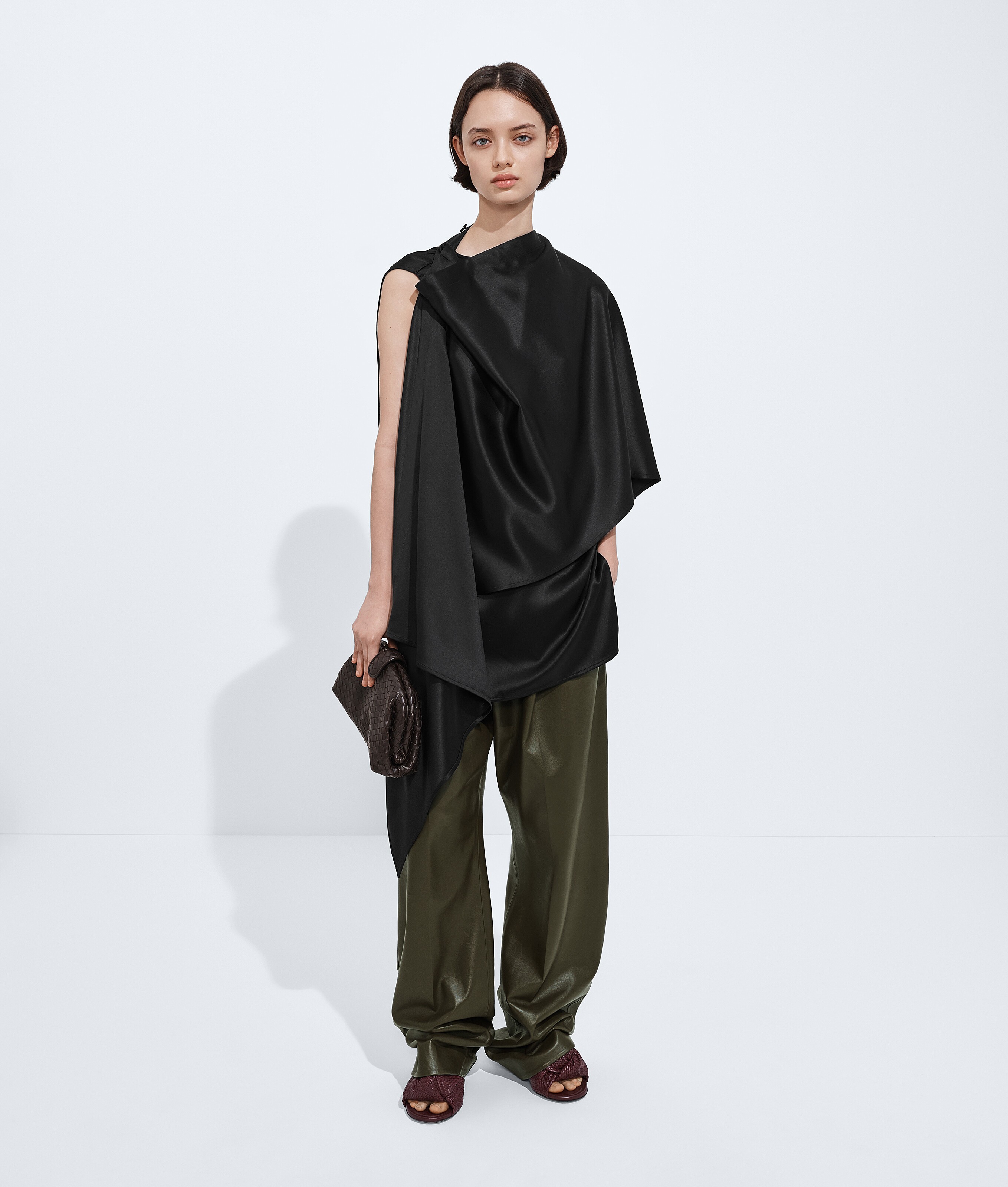BOTTEGA VENETA Bottega Veneta Fluid Silk Satin Top